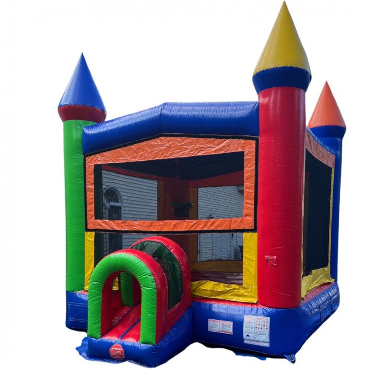 Rainbow Bounce Castle - Backyard Bouncers Shelton CT